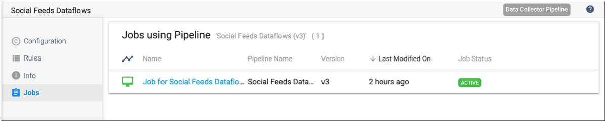Viewing Jobs that Include a Pipeline